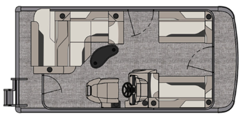 New Tahoe Pontoons Sport Cruise Rear Bench 17 FT 2026 for sale in ...